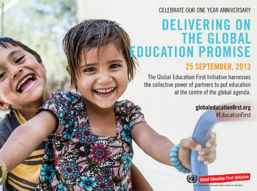 UN Education First Initiative one year on: Education cannot wait | Tina ...